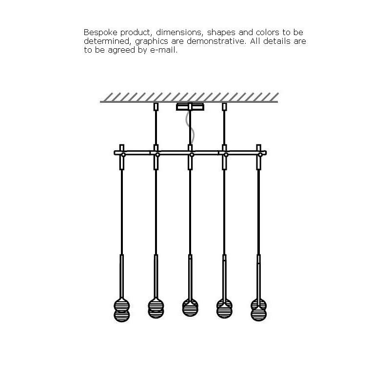 No replica Vibia Algorithm 0870 - Hanging lamp